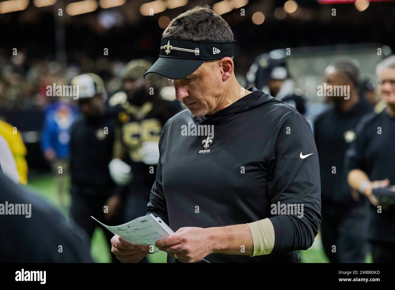 New Orleans, Louisiana, USA. 9th Jan, 2024. New Orleans Saints head ...