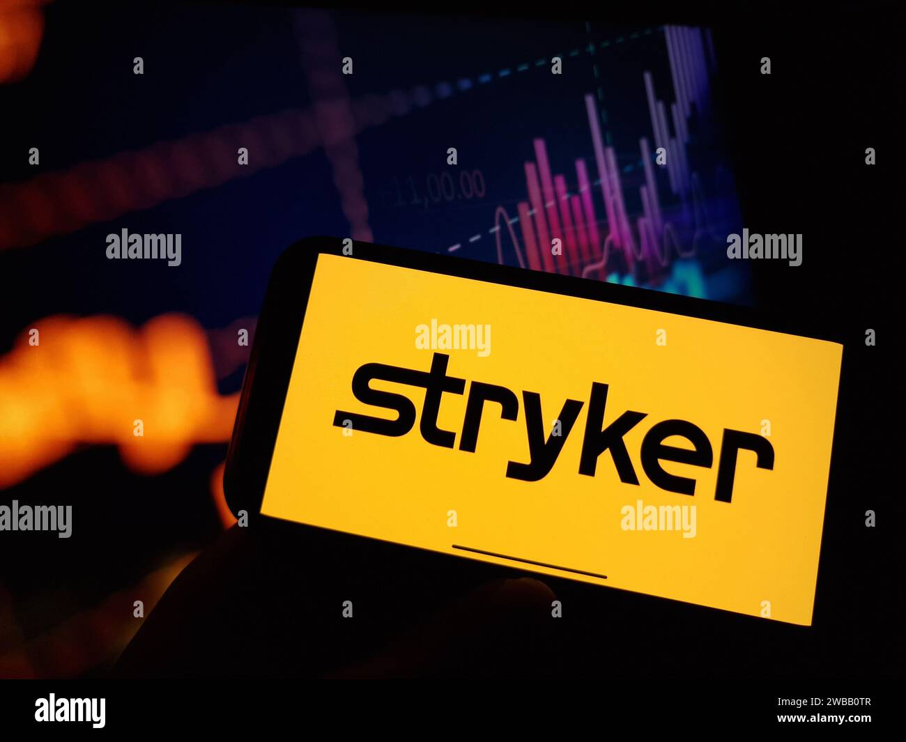 Konskie, Poland - January 07, 2024: Stryker Corporation company logo ...