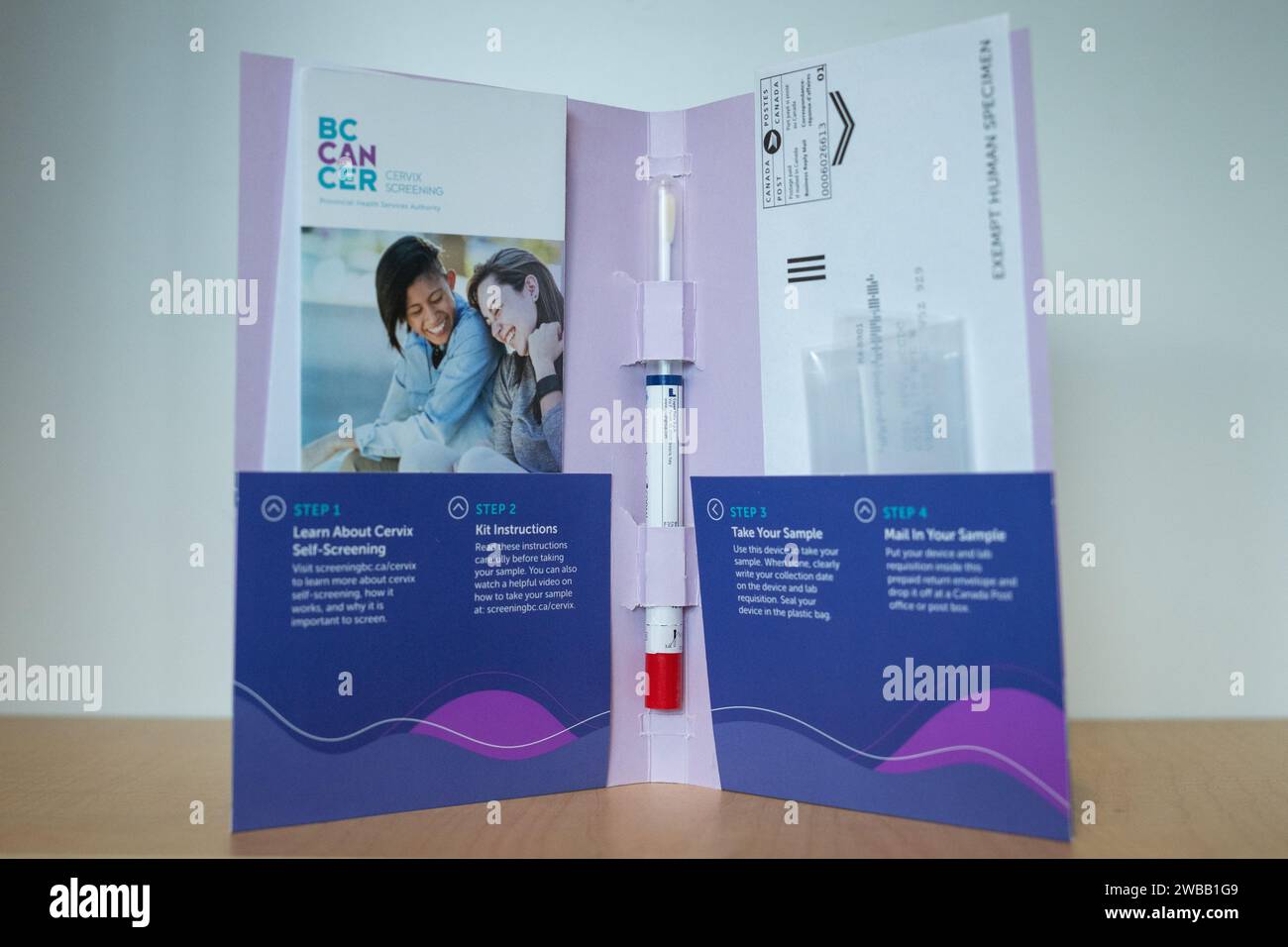 Vancouver, Canada. 09th Jan, 2024. A cervix self-screening kit is a ...