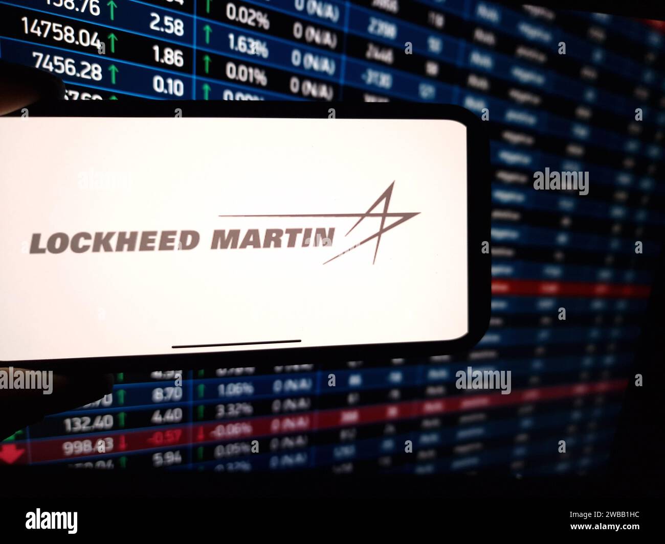 Konskie, Poland - January 07, 2024: Lockheed Martin company logo ...