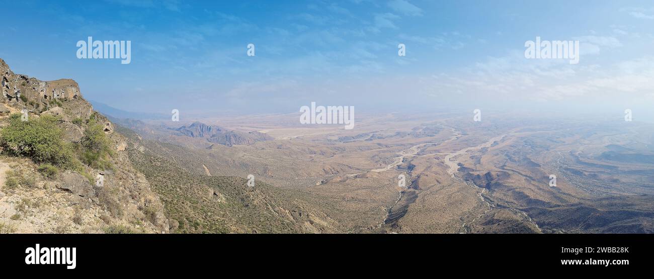 view of Jabal Samhan with majestic mountain range that offers a ...
