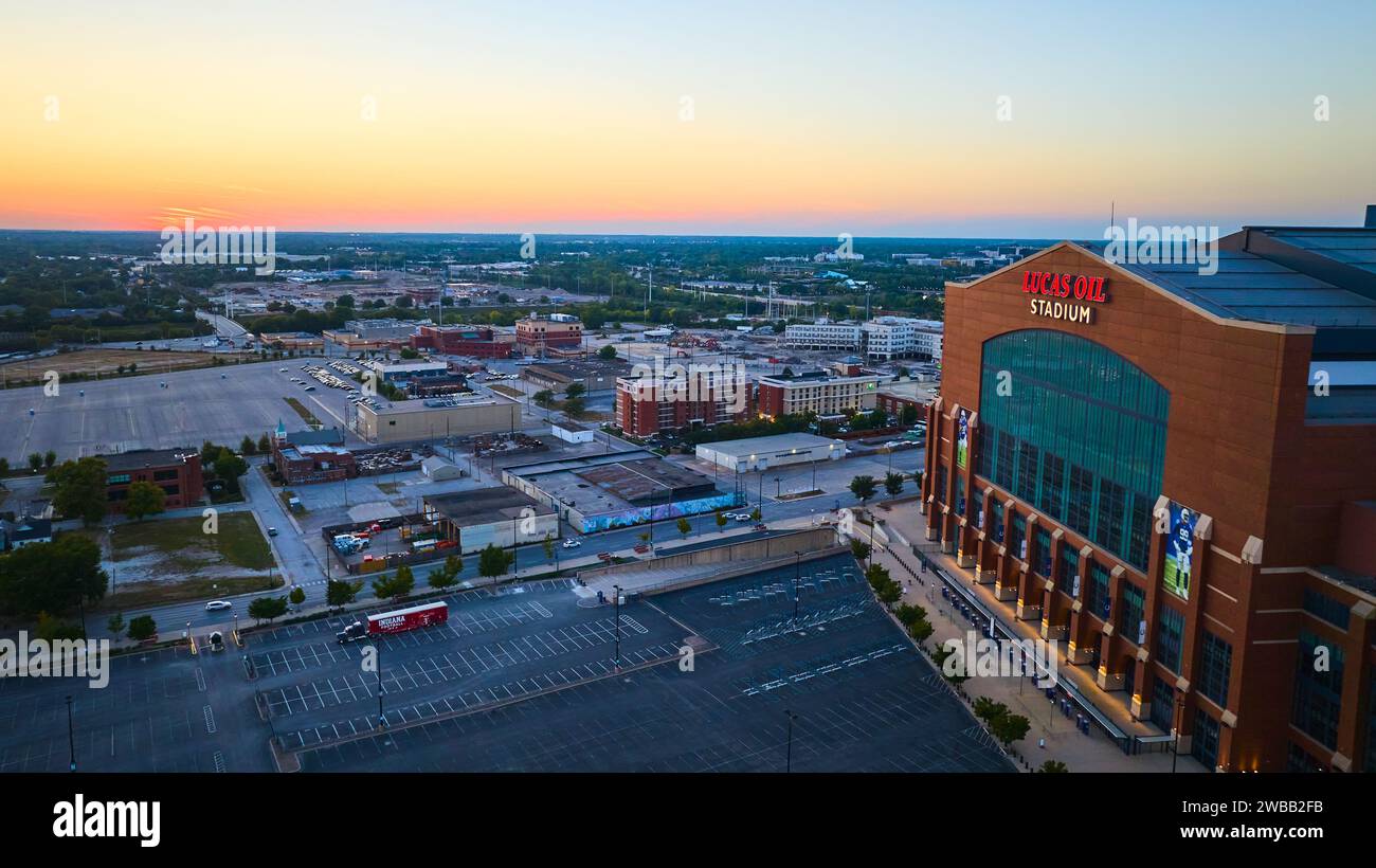 Aerial of lucas oil stadium hi-res stock photography and images - Alamy