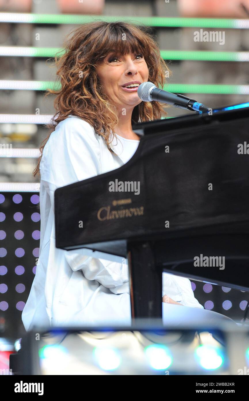 Milan Italy 2009-06-21: Alice,italian singer, performs at the live ...