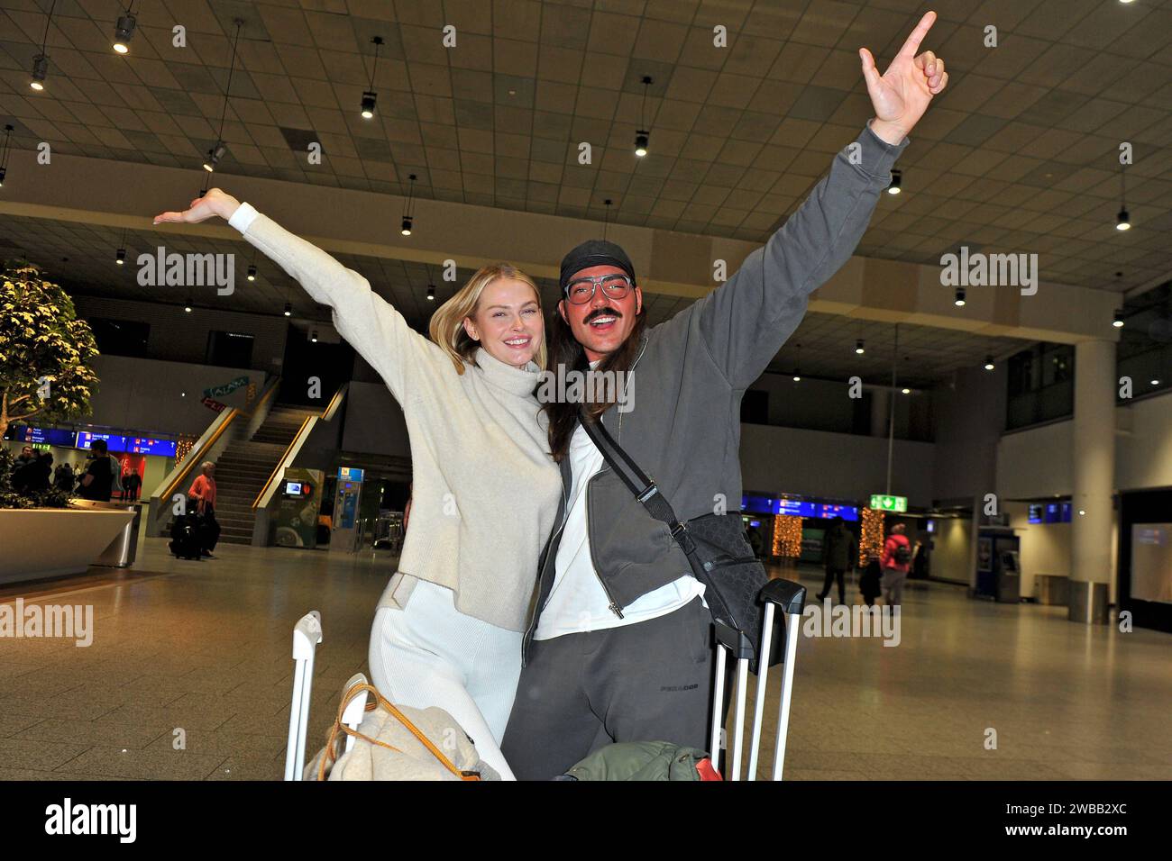 RTL - Dschungelcamp 2024. Fabio Knez und Darya Strelnikova anläßlich ...