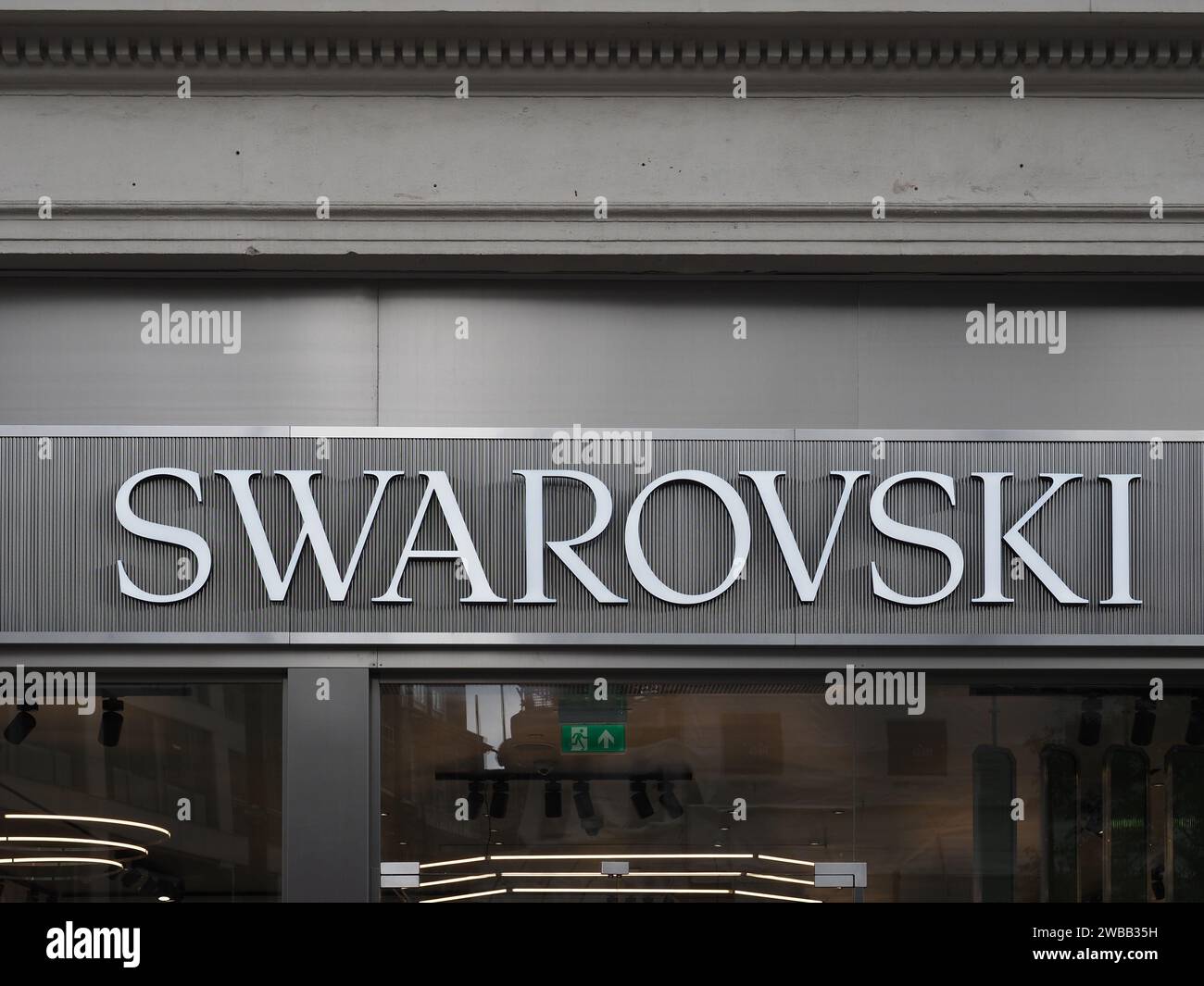 LONDON, UK - CIRCA OCTOBER 2022: Swarovski Storefront Sign Stock Photo ...
