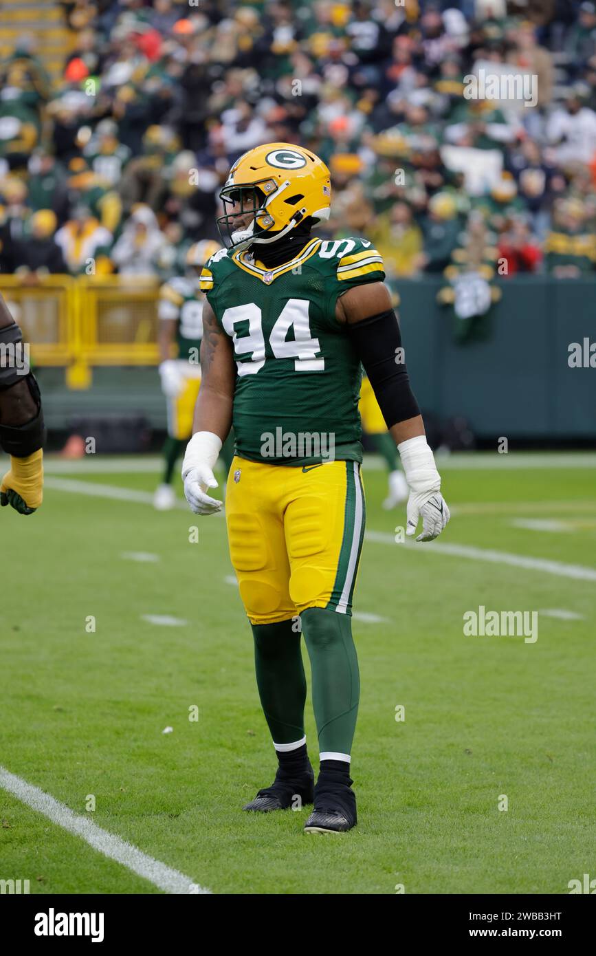 Green Bay Packers defensive end Karl Brooks (94) during an NFL football ...