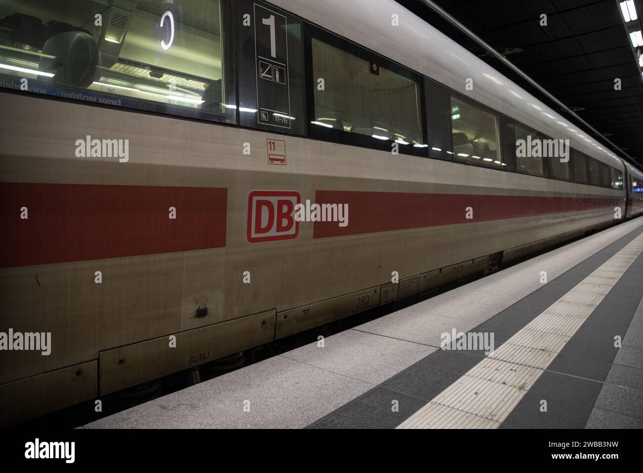 Berlin, Germany. 9th Jan, 2024. German train traffic is set to grind to ...