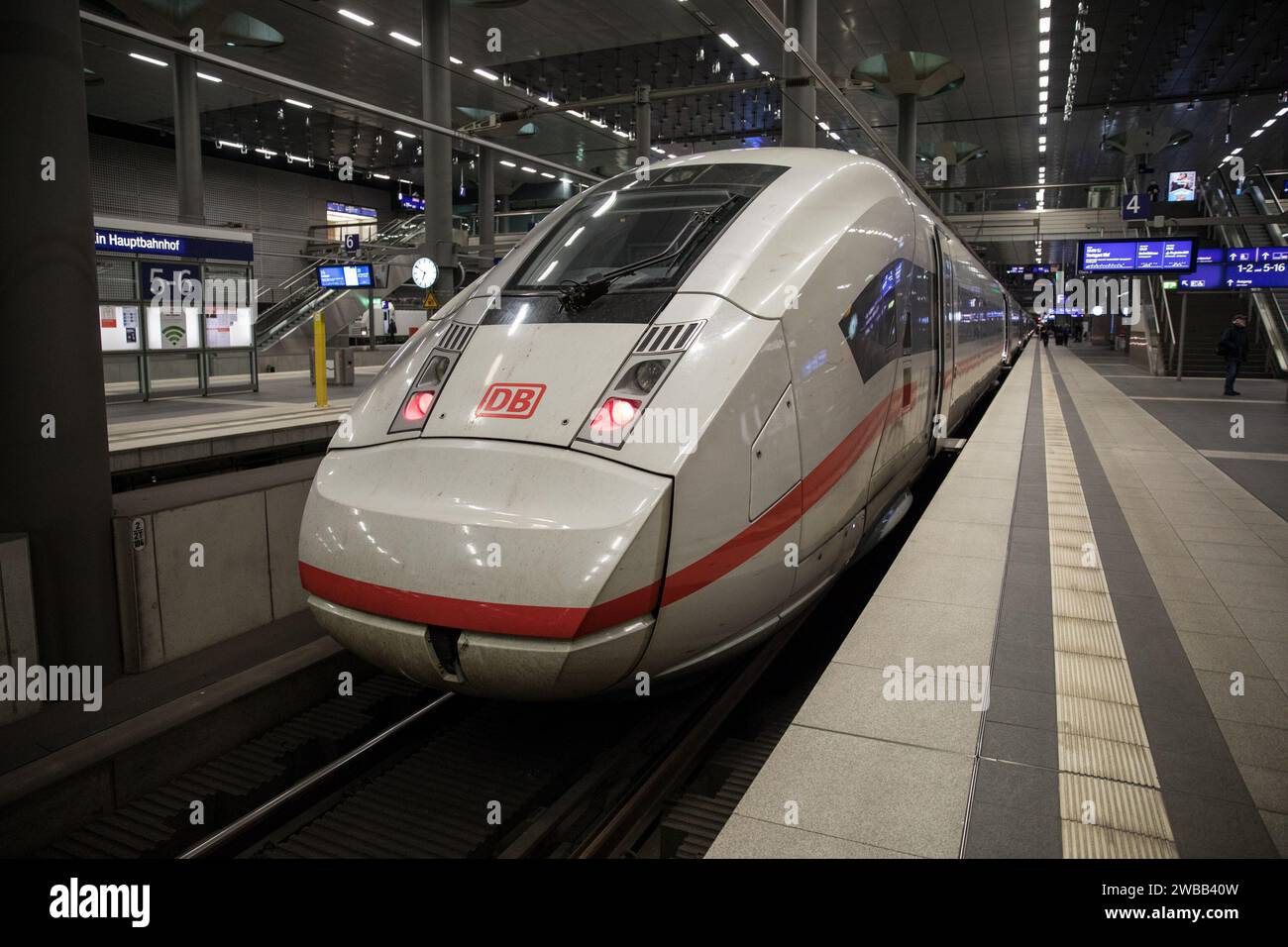 Berlin, Germany. 9th Jan, 2024. German train traffic is set to grind to a halt Wednesday as the ...