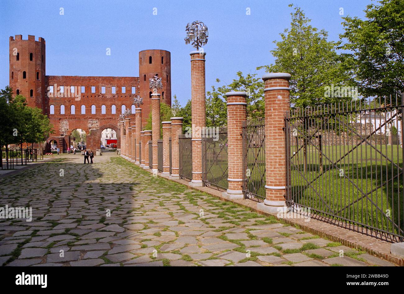 Italy, Piemonte, Turin, Porta Palatina, Ancient Roman Gates Stock Photo ...