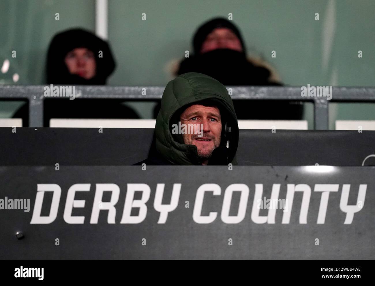 Former Derby County player David Nugent in the stands during the ...