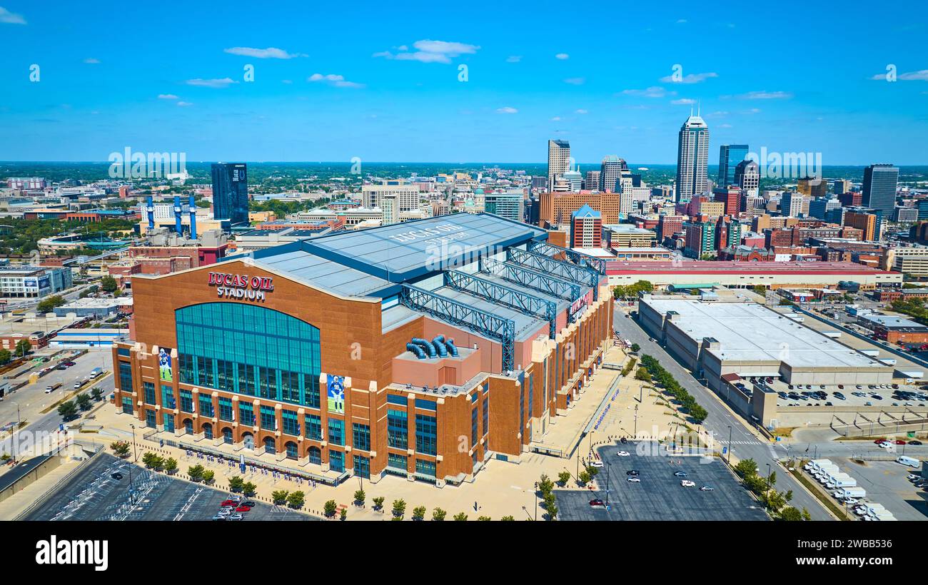 Aerial of lucas oil stadium hi-res stock photography and images - Alamy
