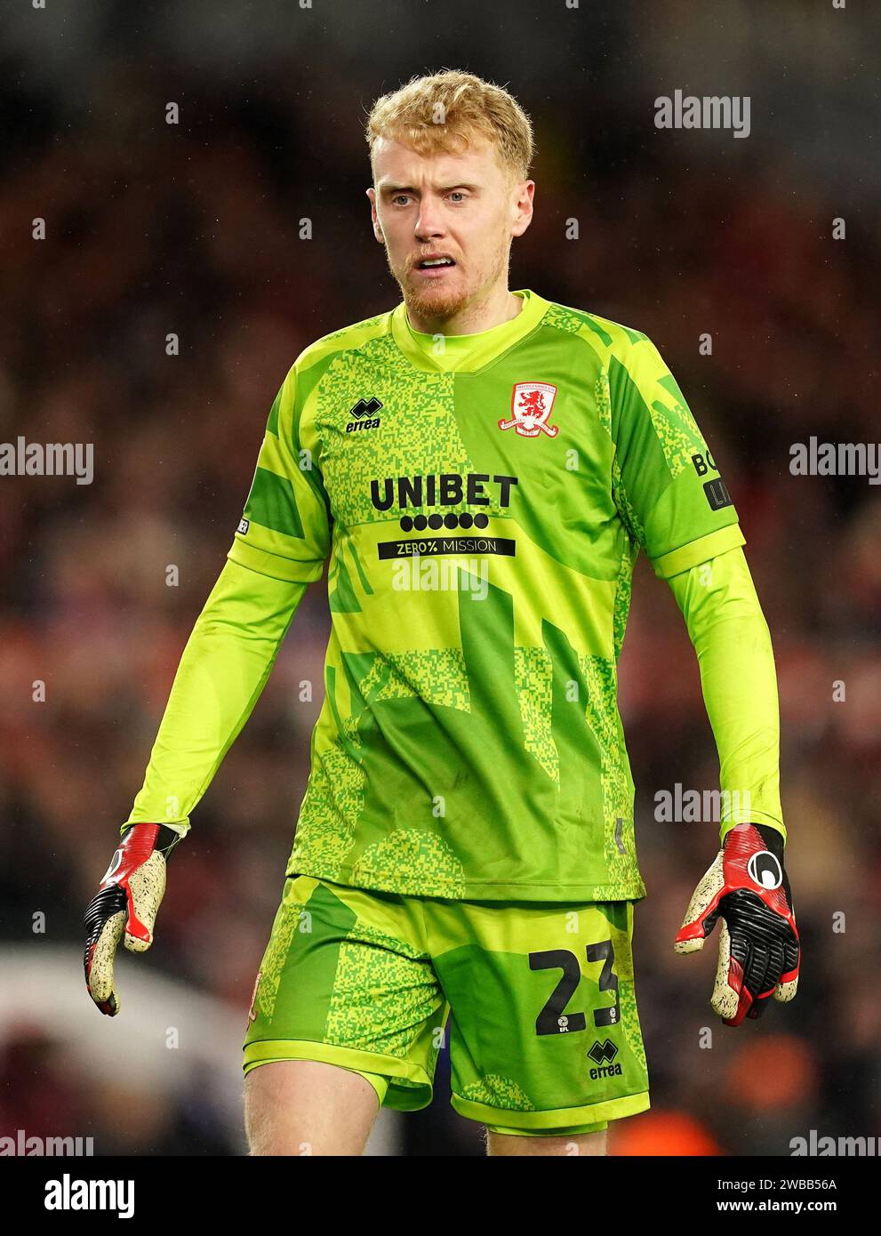 Middlesbrough goalkeeper Tom Glover during the Carabao Cup semi final ...