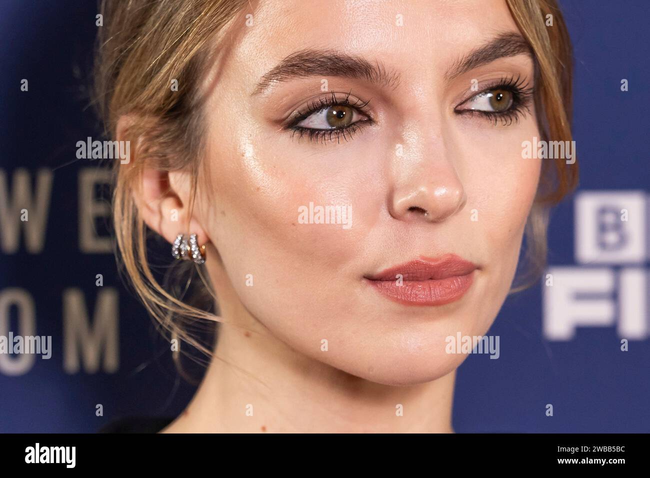 Jodie Comer poses for photographers upon arrival at the UK Gala ...