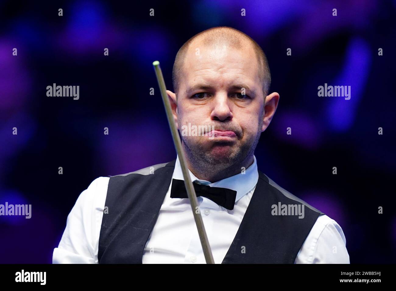 Barry Hawkins during his match against Neil Robertson during day three ...