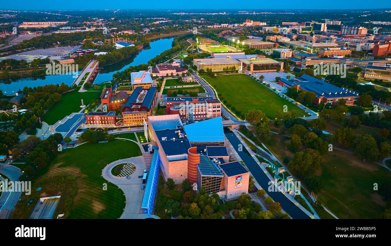 Aerial serenity over suburban hi-res stock photography and images - Alamy