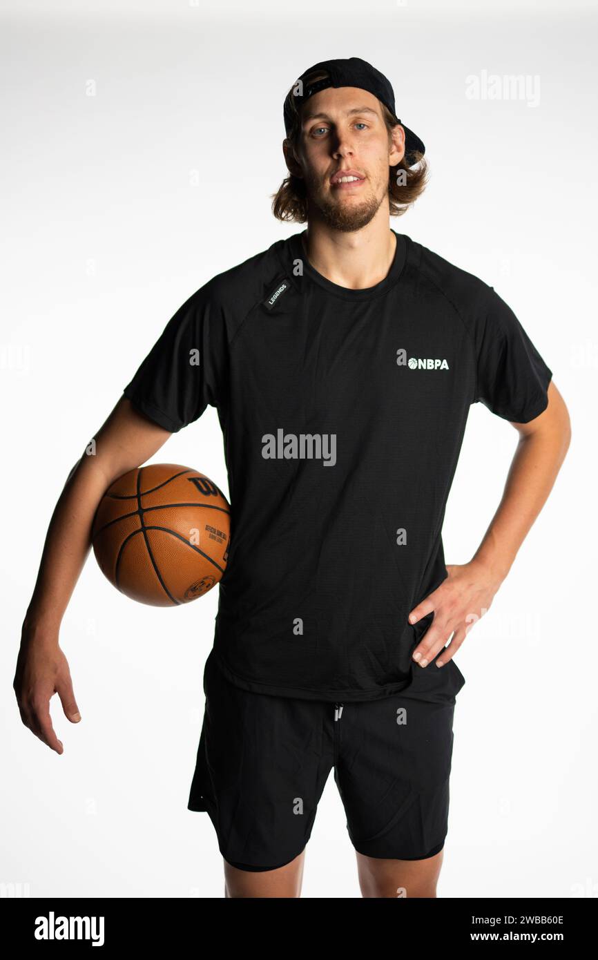 Kelly Olynyk poses for a portrait on October 2, 2023 in Salt Lake City ...