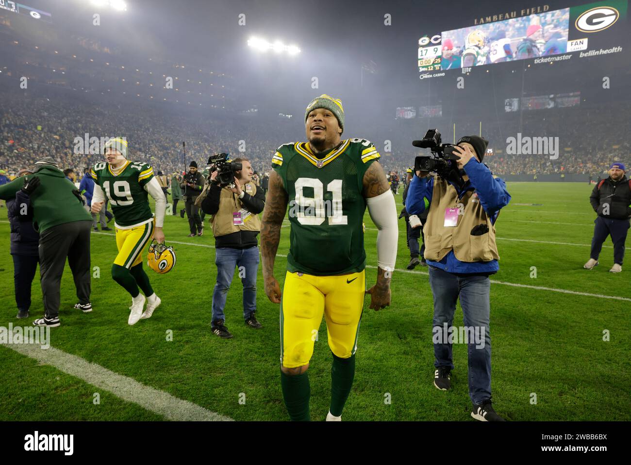 Green Bay Packers linebacker Preston Smith (91) during an NFL football ...