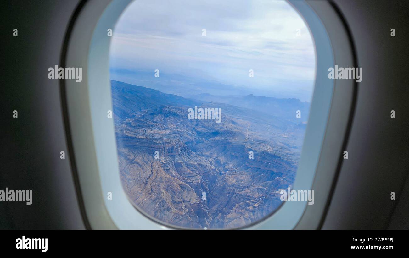 beautiful muscat city aerial view with mountain view :oman Stock Photo ...