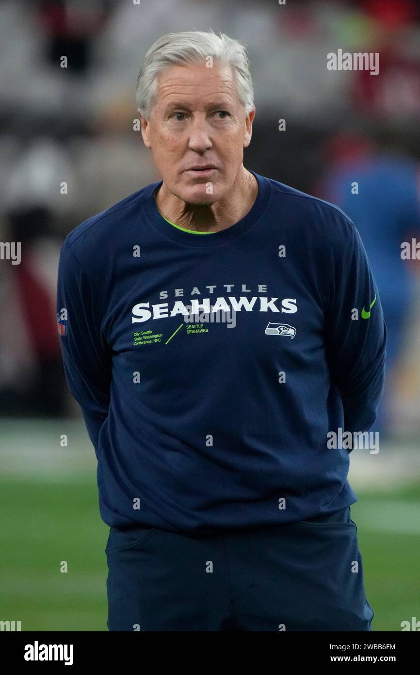 Seattle Seahawks head coach Pete Carroll during the first half of an ...