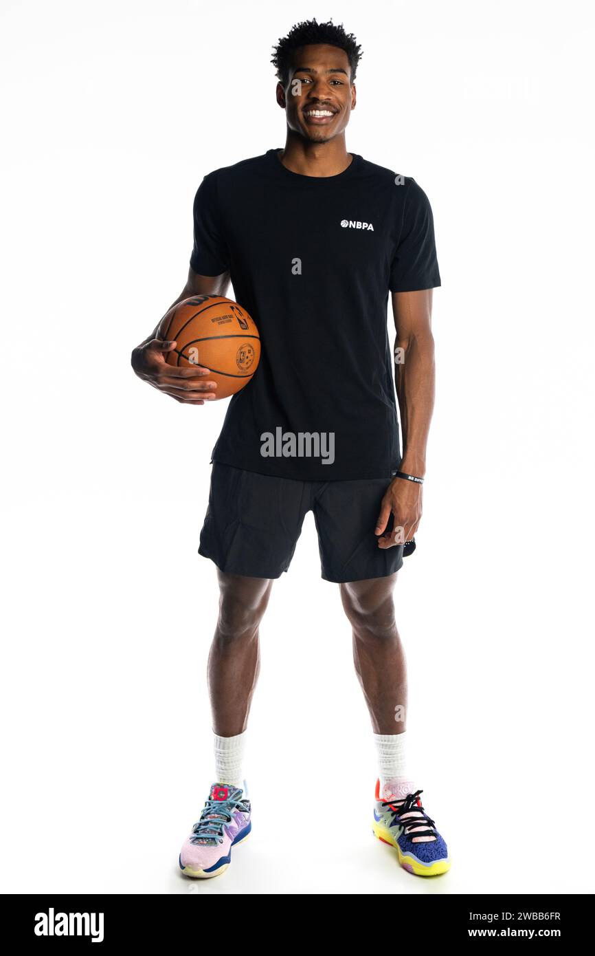 Ochai Agbaji poses for a portrait on October 2, 2023 in Salt Lake City ...