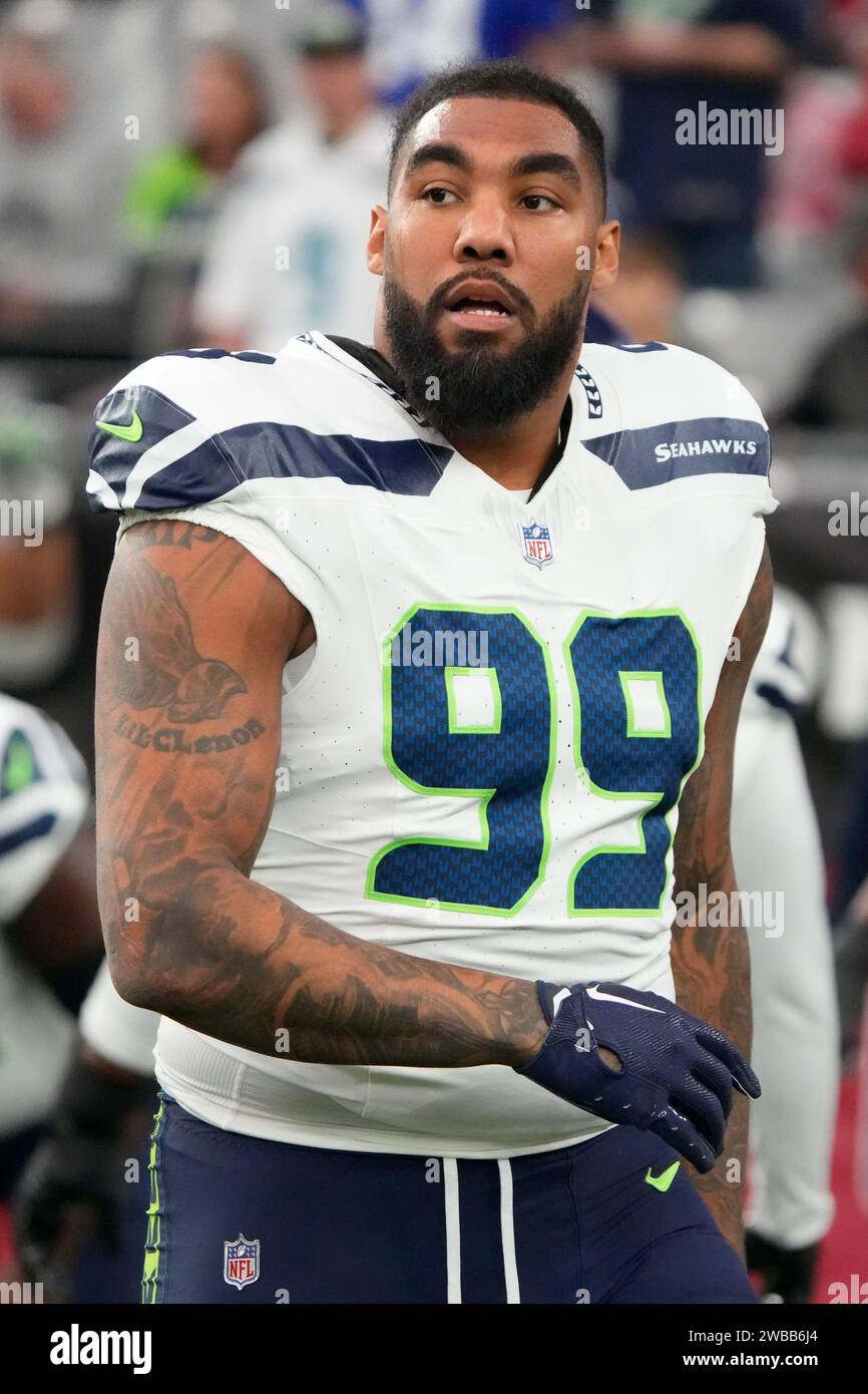 Seattle Seahawks defensive end Leonard Williams (99) during the first ...
