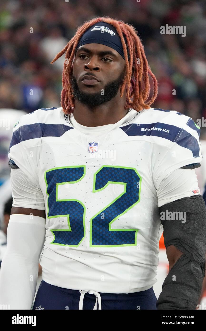 Seattle Seahawks linebacker Darrell Taylor (52) during the first half ...