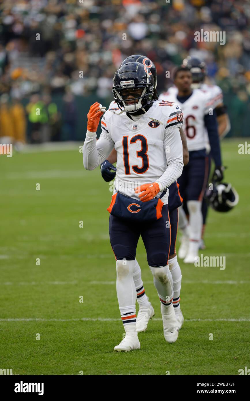Chicago Bears wide receiver Tyler Scott (13) during an NFL football ...