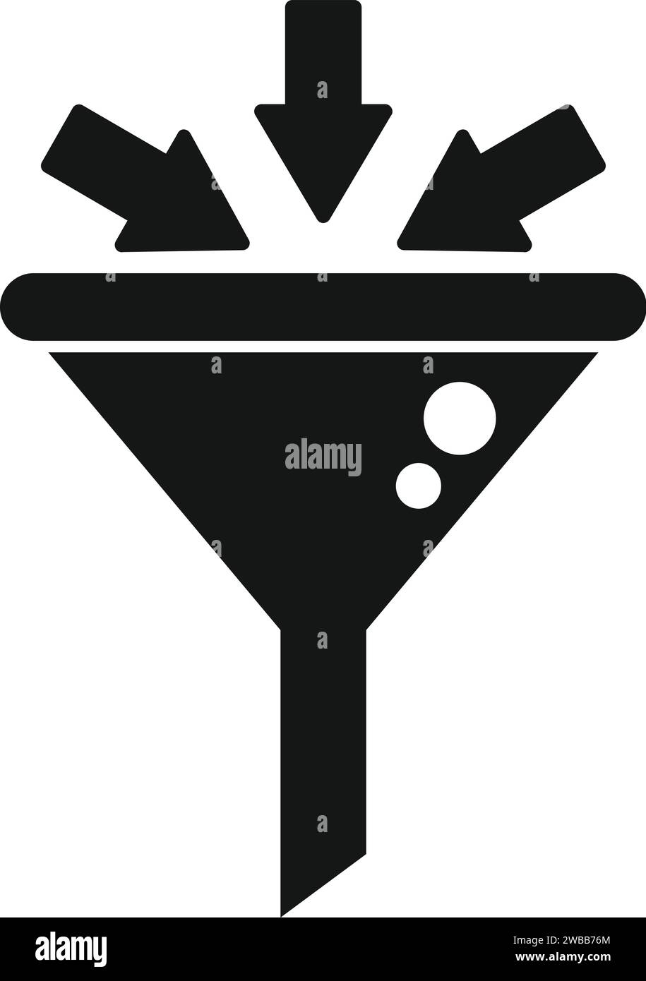 Finance funnel icon simple vector. Team nascent graph. Market platform ...