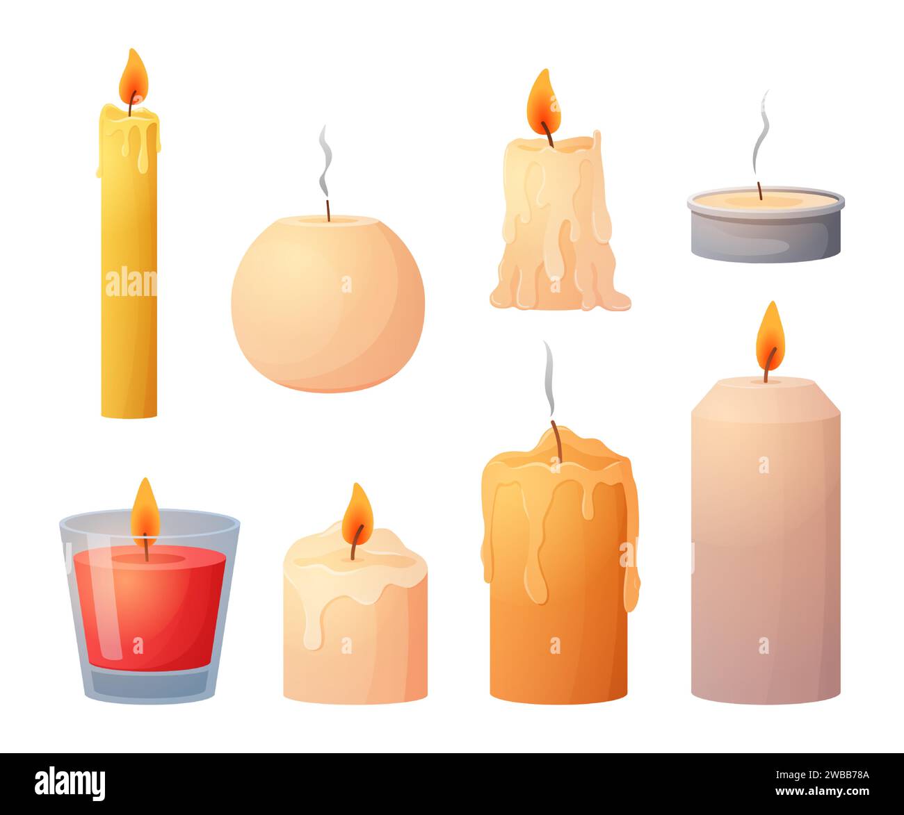 Candles memorial anniversary Stock Vector Images - Alamy