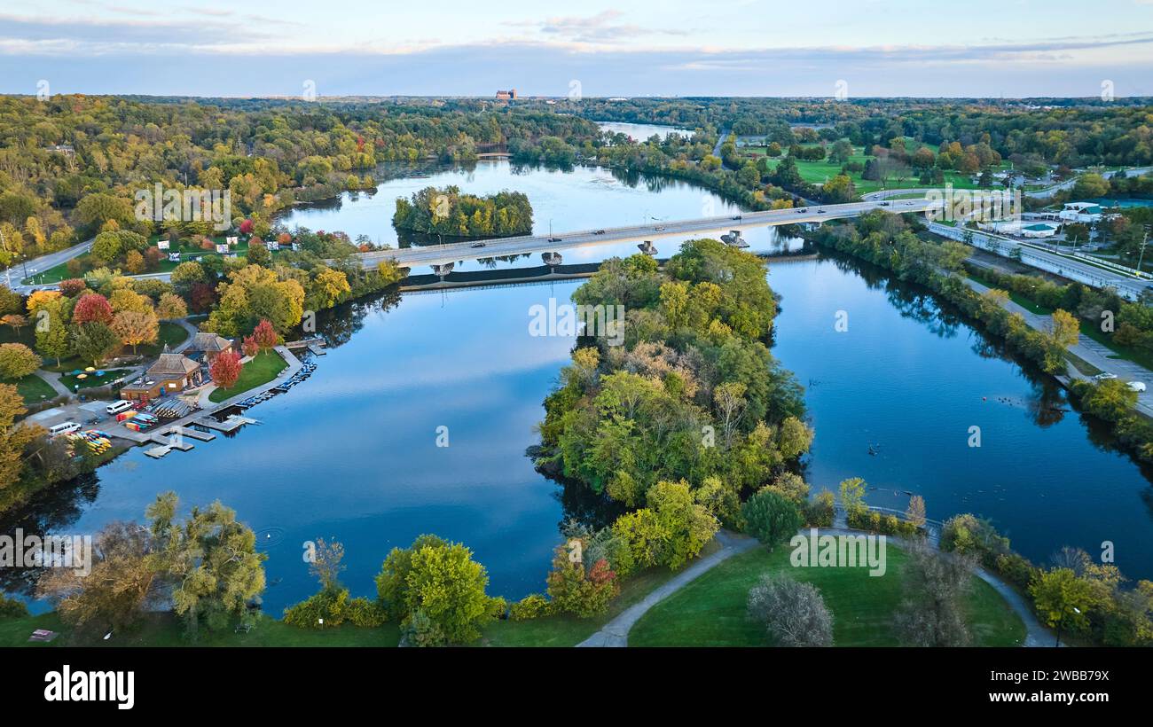 Michigan ann arbor gallup park hi-res stock photography and images - Alamy