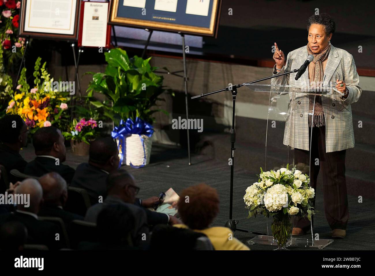 Marcia Fudge, U.S. Secretary of Housing and Urban Development, speaks ...