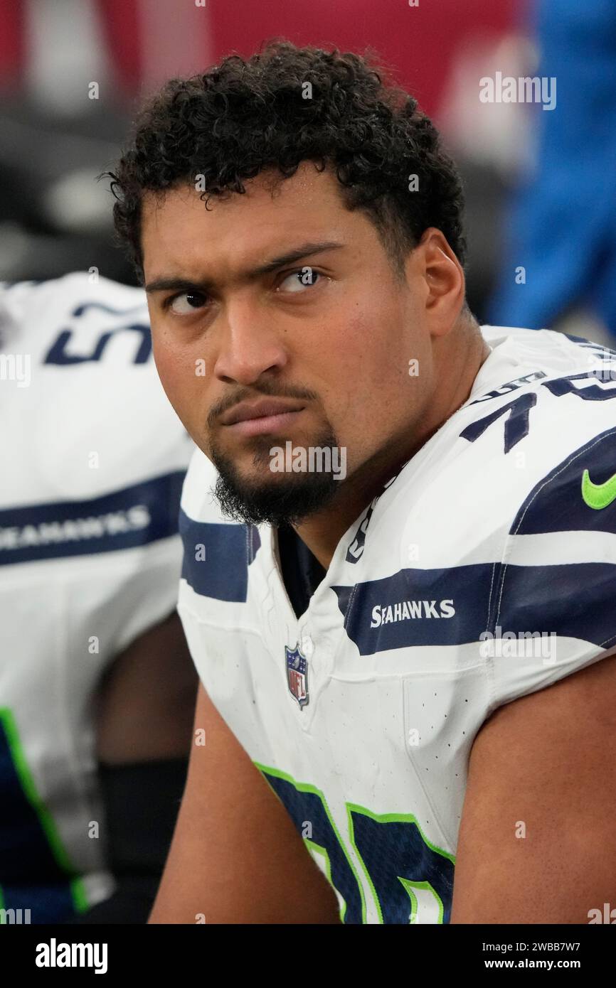 Seattle Seahawks offensive tackle Stone Forsythe (78) during the first ...
