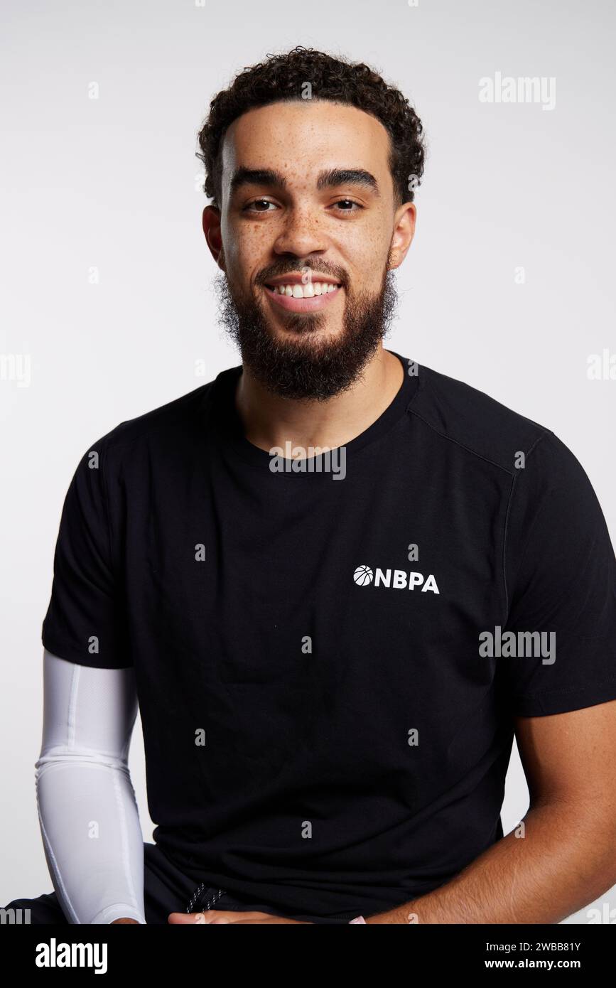 Tyus Jones poses for a portrait on October 2, 2023 in Washington, D.C ...