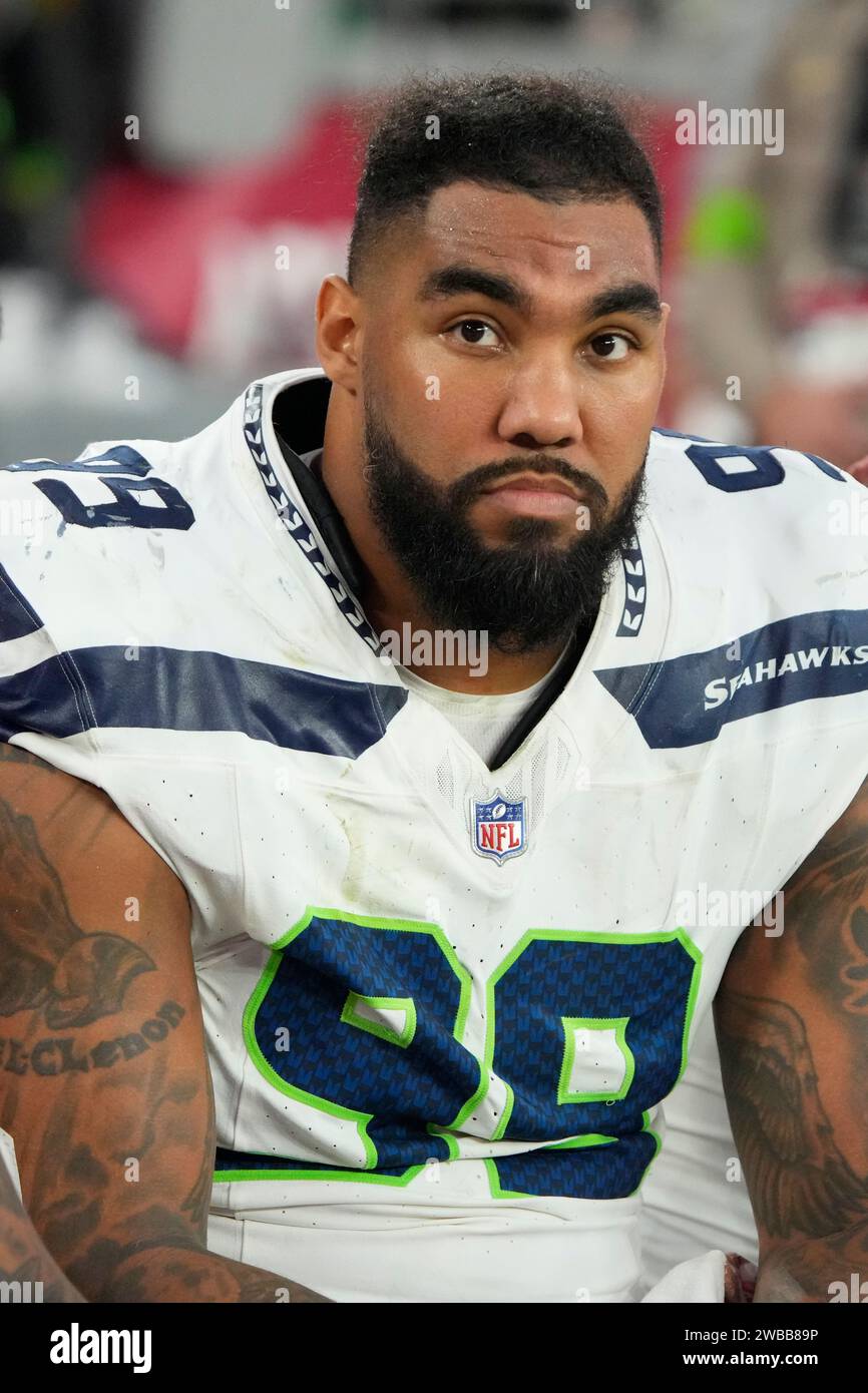 Seattle Seahawks defensive end Leonard Williams (99) during the first ...