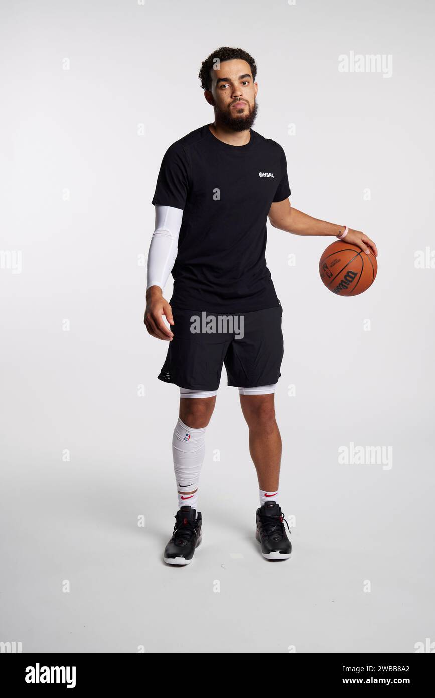 Tyus Jones poses for a portrait on October 2, 2023 in Washington, D.C ...