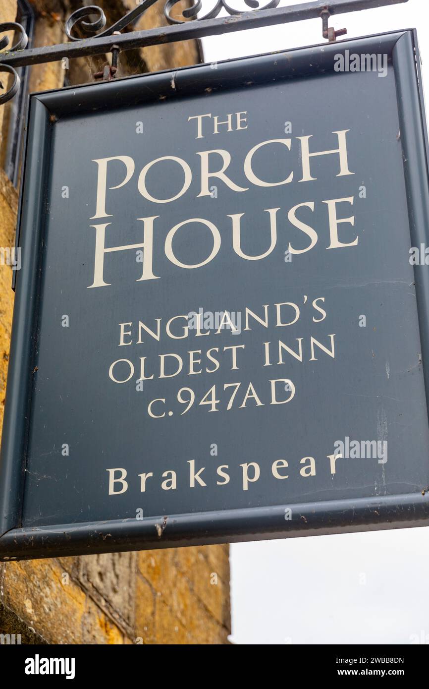The Porch House pub, Inn and hotel in Stow on the Wold Gloucestershire ...