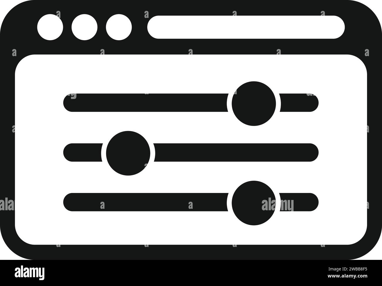 Web content filter icon simple vector. Cloud process. Manage time media ...