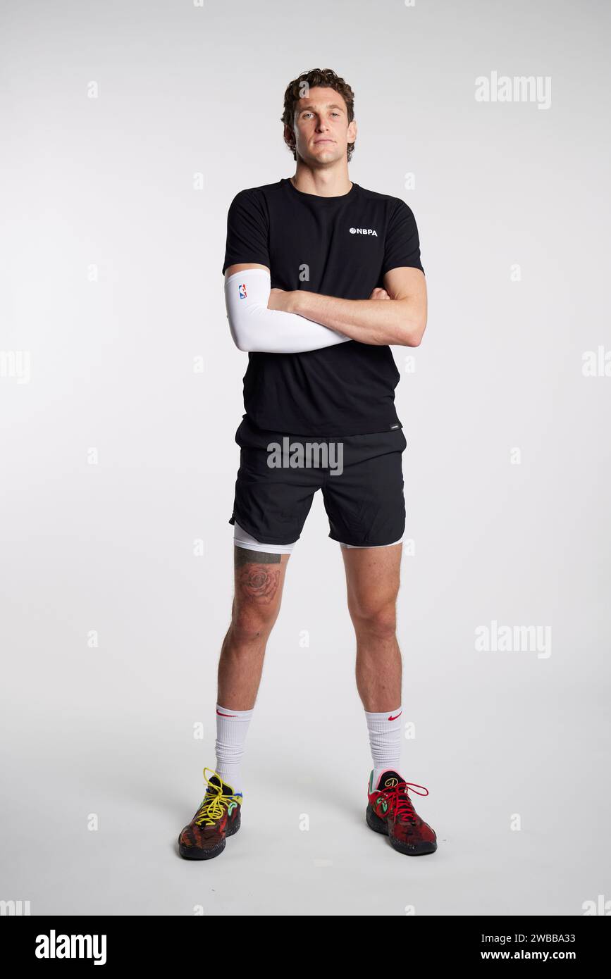 Mike Muscala poses for a portrait on October 2, 2023 in Washington, D.C ...