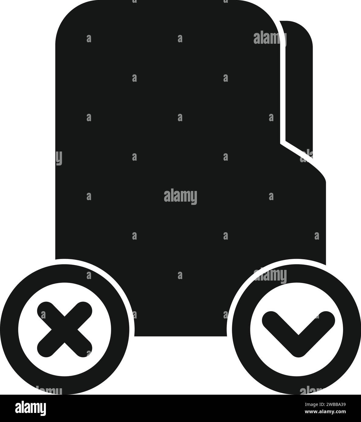 Restricted file icon simple vector. Smart database. Creative input idea Stock Vector Image & Art ...