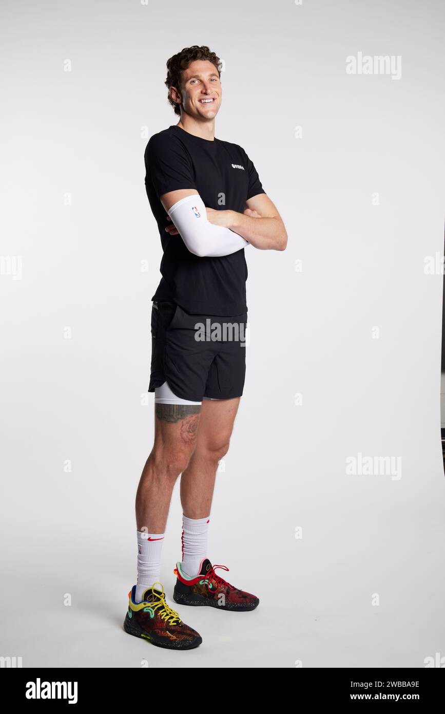 Mike Muscala poses for a portrait on October 2, 2023 in Washington, D.C ...
