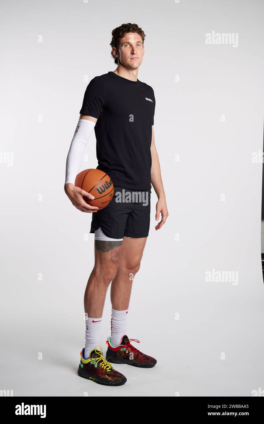 Mike Muscala poses for a portrait on October 2, 2023 in Washington, D.C ...