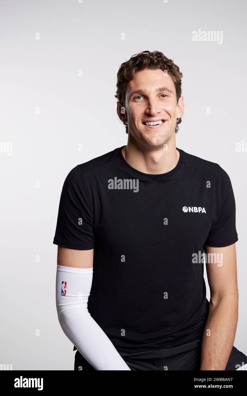 Mike Muscala poses for a portrait on October 2, 2023 in Washington, D.C ...