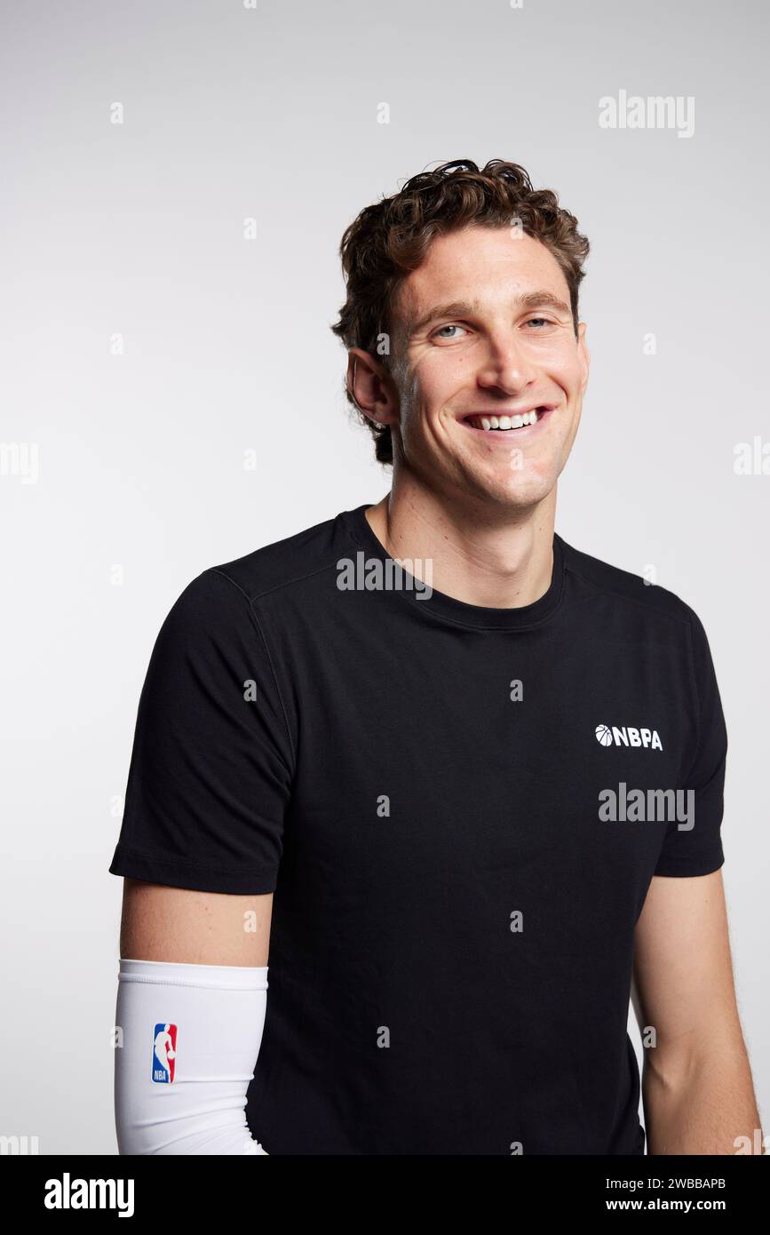 Mike Muscala poses for a portrait on October 2, 2023 in Washington, D.C ...