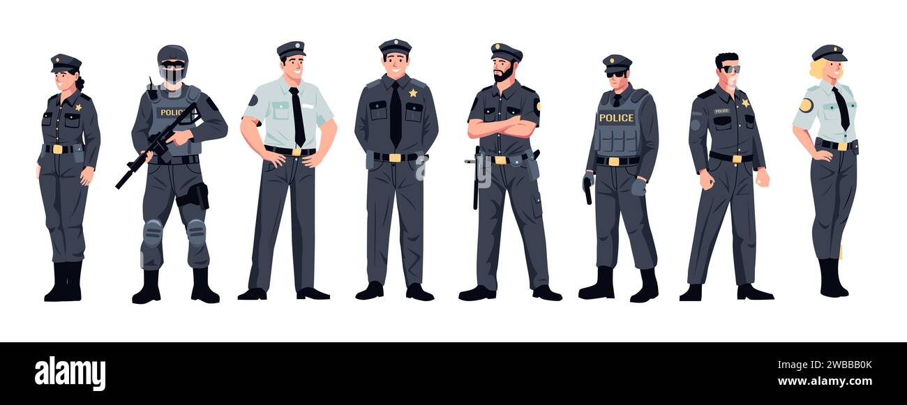 Cartoon policeman hi-res stock photography and images - Alamy