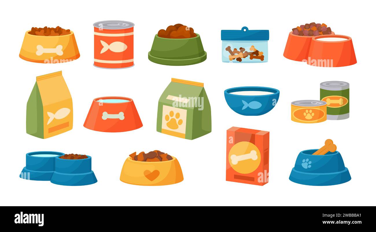 Wet dog food Stock Vector Images - Alamy