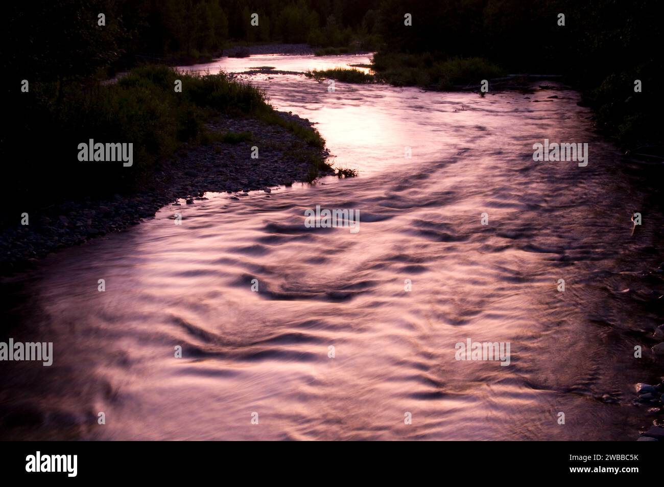 Two Medicine River dawn, Glacier National Park, Montana Stock Photo - Alamy