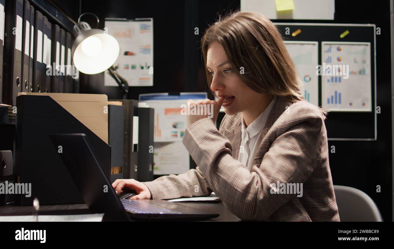 Forensic investigator focused female hi-res stock photography and ...