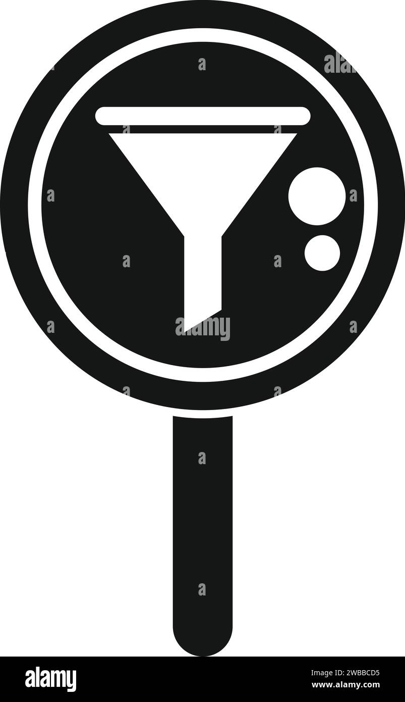 Catalog filter icon simple vector. App web leak. Digital electronic ...