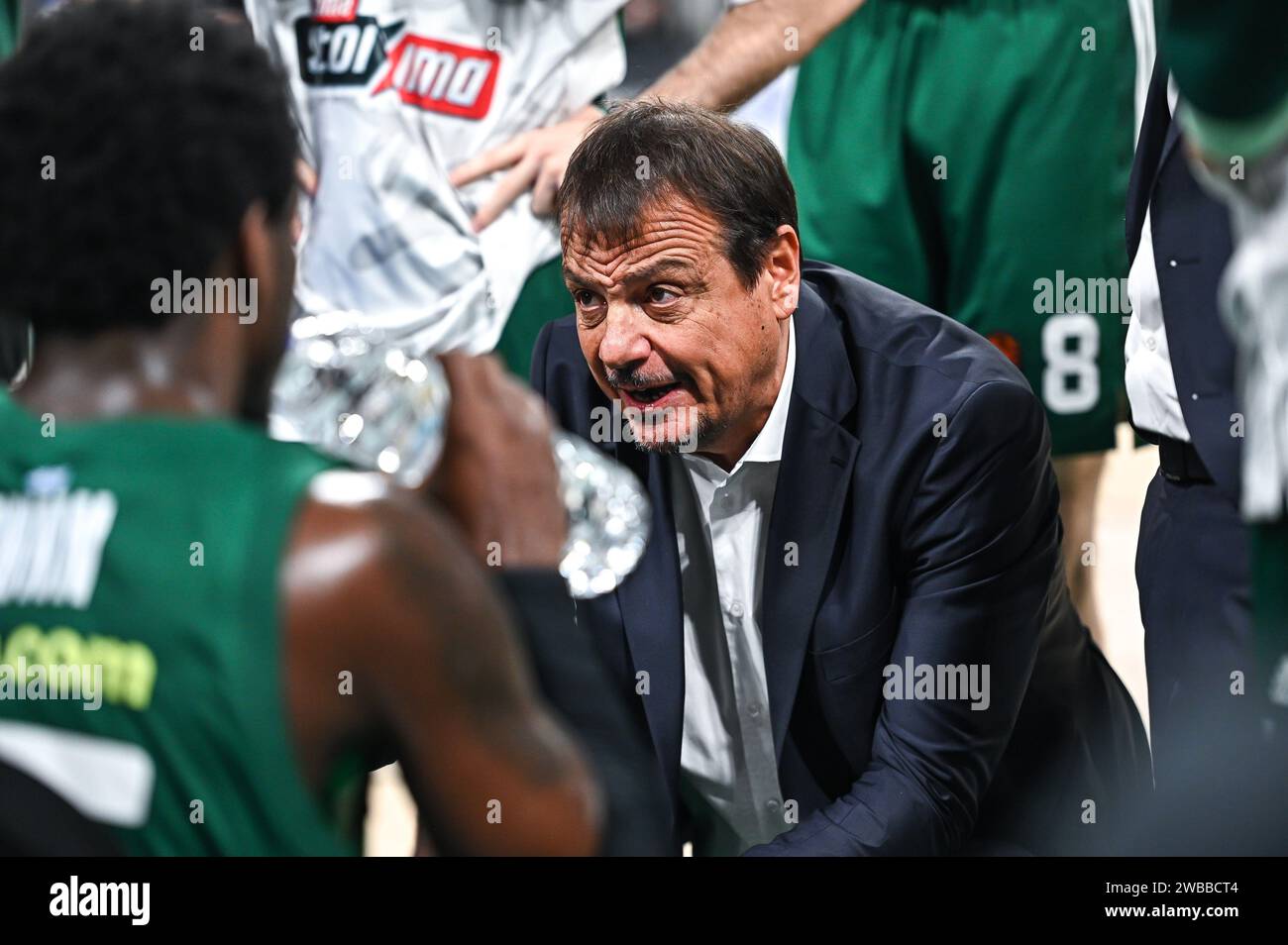 Athens, Greece. 09th Jan, 2024. Head Coach Ergin Ataman of ...