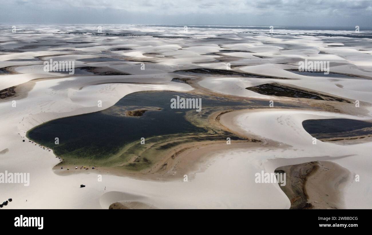 Lencois Maranhenses, the largest expanse of white sand dunes in Brazil ...
